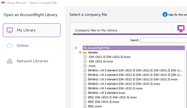 Trouble restoring old backup file | MYOB Community