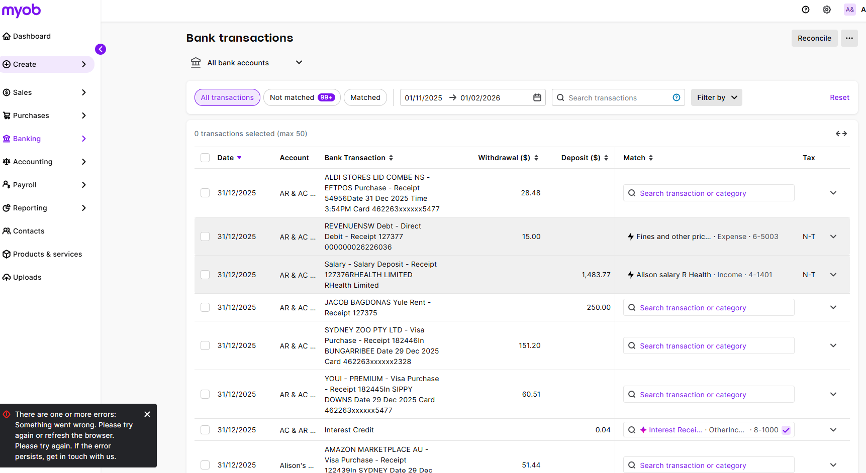 Won't let me post to a category | MYOB Community