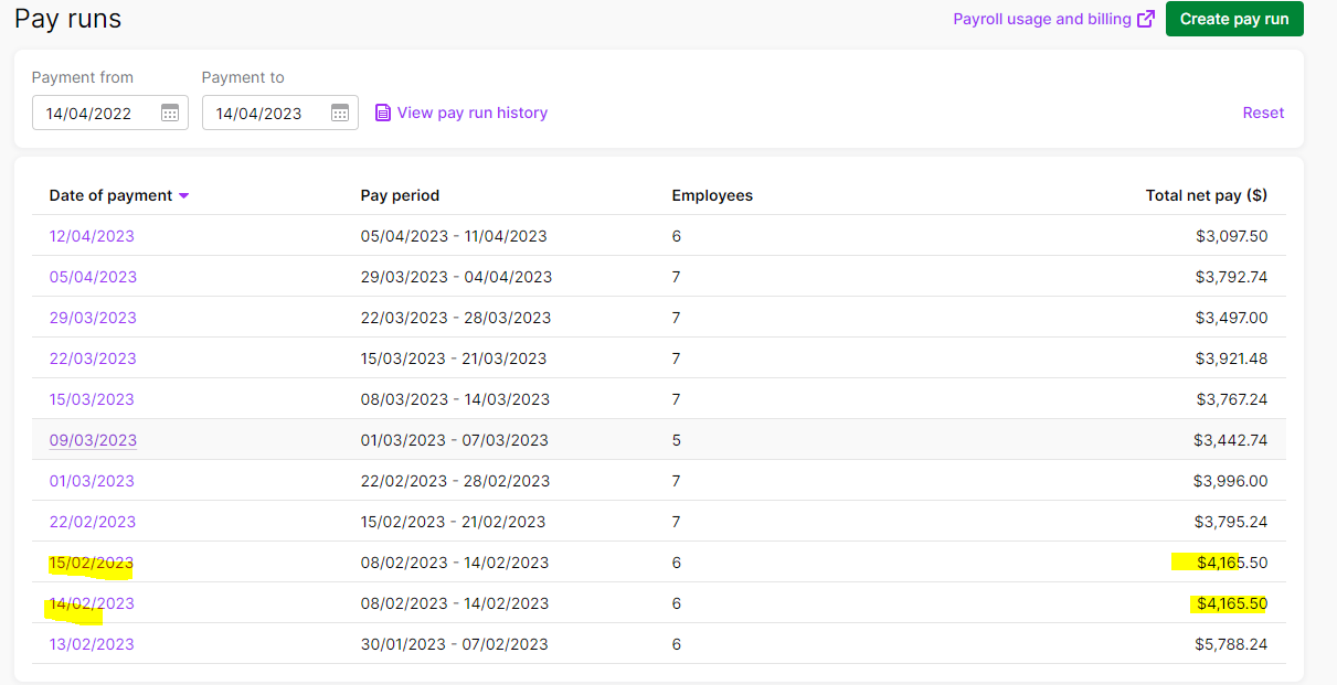 How to delete a duplicate pay run? | MYOB Community