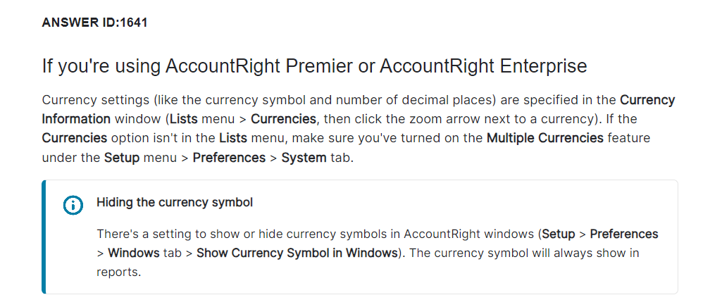 how to remove the $ sign from invoices | MYOB Community