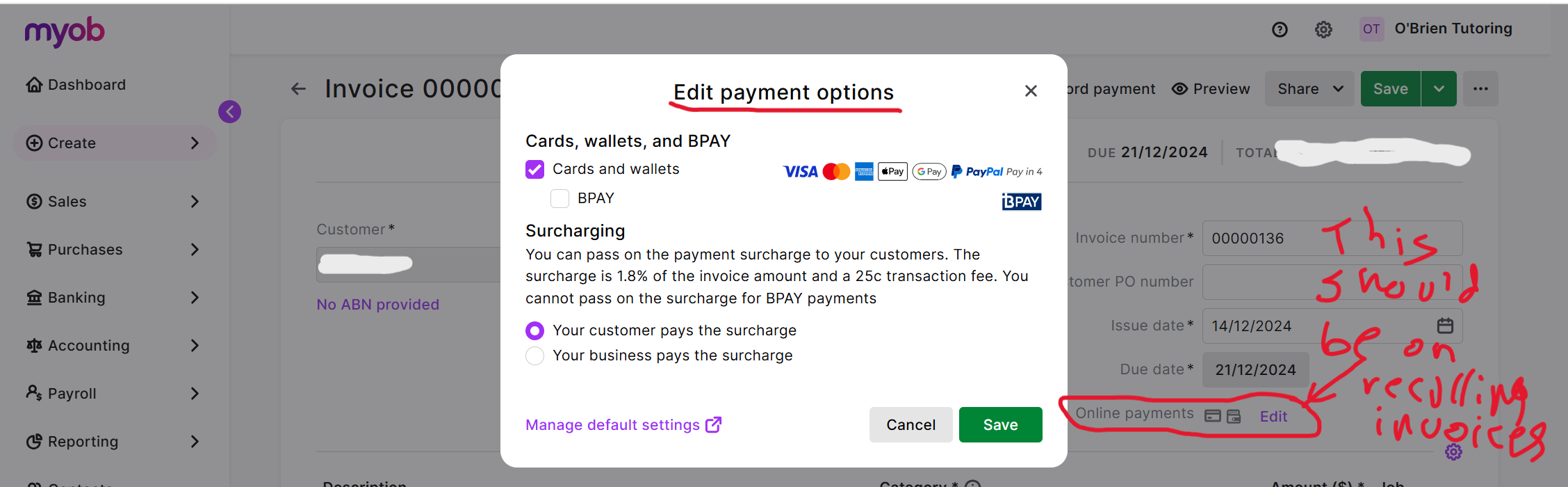 Changes to Improve Invoicing | MYOB Community