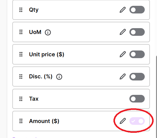 Invoicing Line "Amount ($)" | MYOB Community