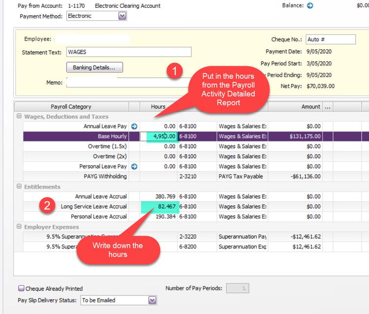 Long Service Leave Calculation | MYOB Community