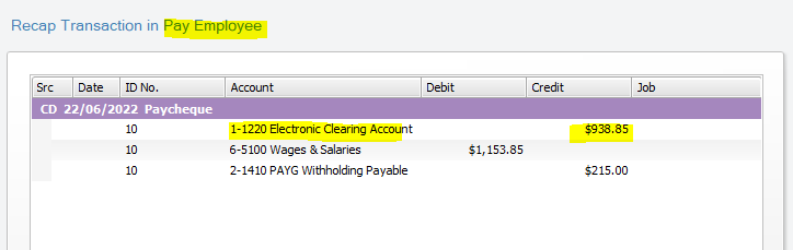 Bank account not available to select for electronic payment | MYOB ...
