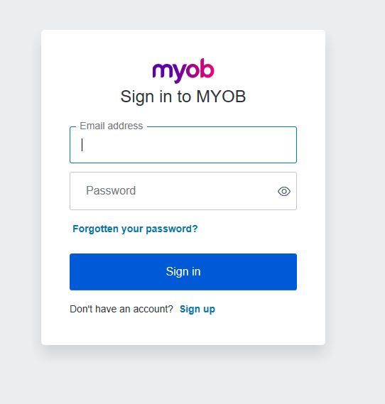 Different Sign into MYOB Screen - Do I need to worry ? | MYOB Community