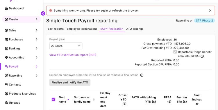 EOFY Payroll Reporting | MYOB Community