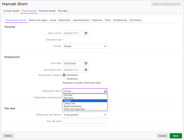 Change template of payslip - MYOB Business | MYOB Community
