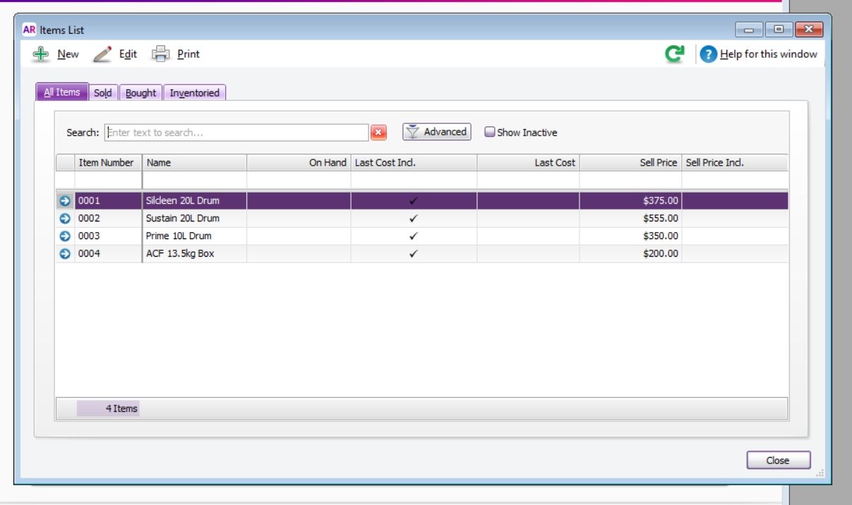 Unable to Add Inventory | MYOB Community