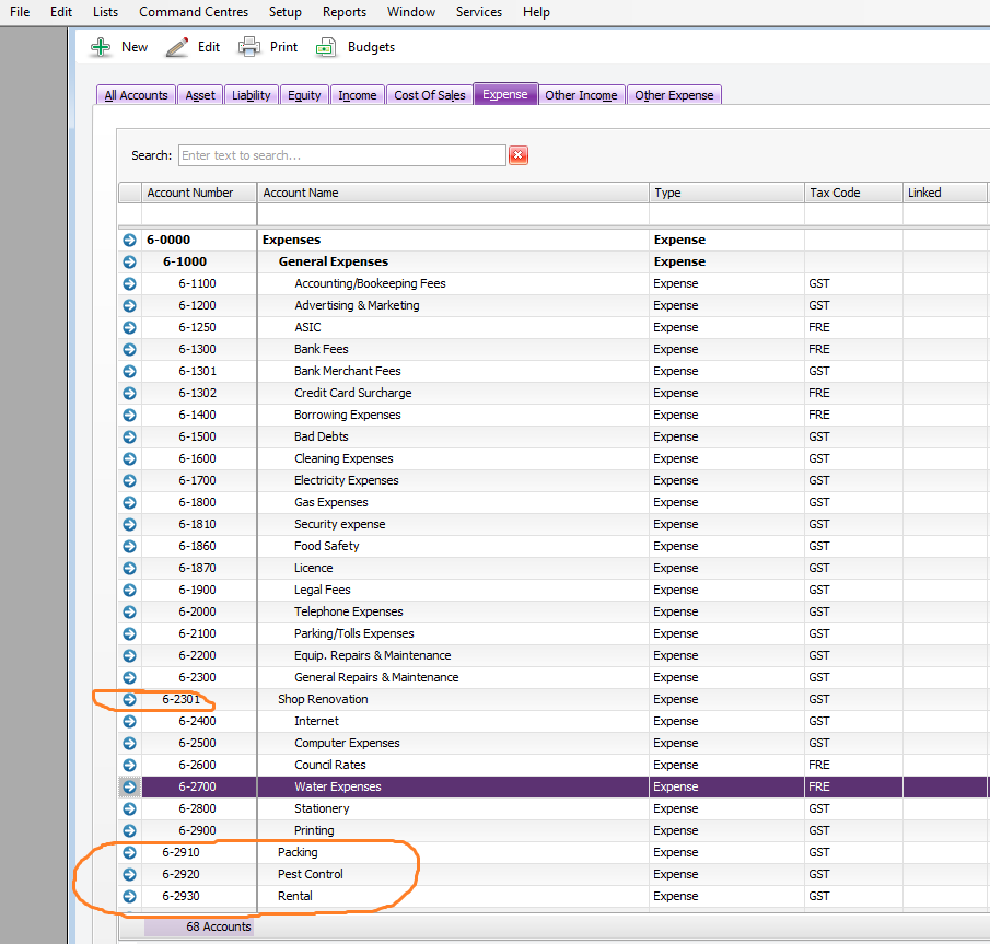 some expense accounts were not included in "total general expense" in P ...