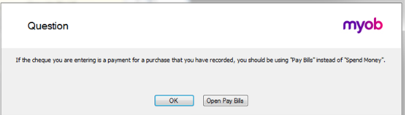 Spend Money: Remove the warning for Pay Bill transactions (when ...
