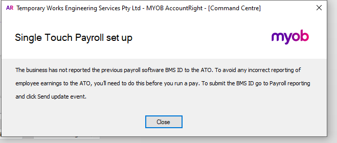 Single Touch Payroll | MYOB Community