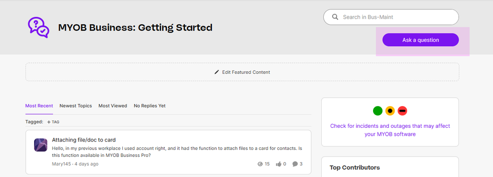 Getting Started on the Community Forum! | MYOB Community
