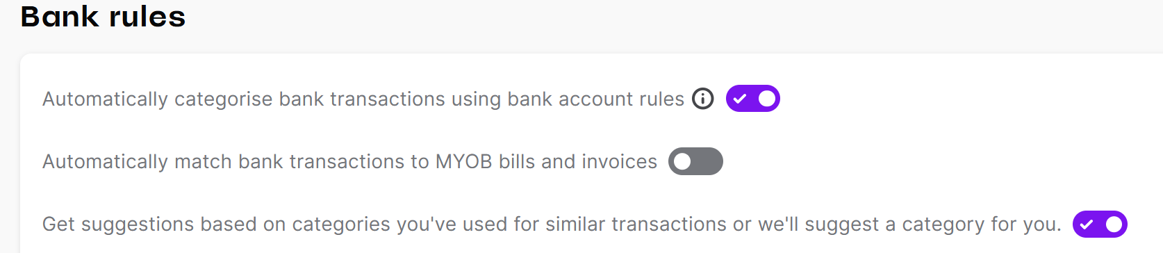 How to turn off auto-match / auto-reconciliation of bank feeds due to ...